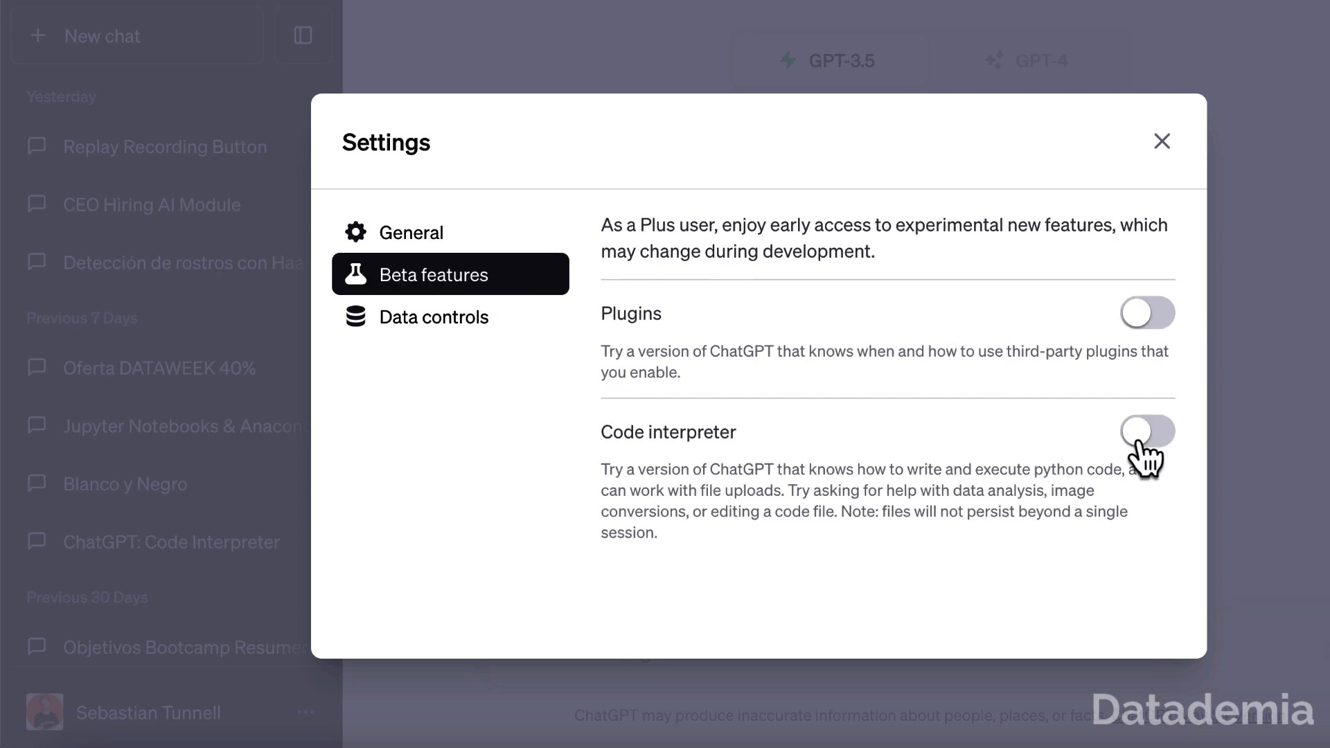 Code interpreter (Ahora llamado Advanced Data Analysis) - La extensión ...